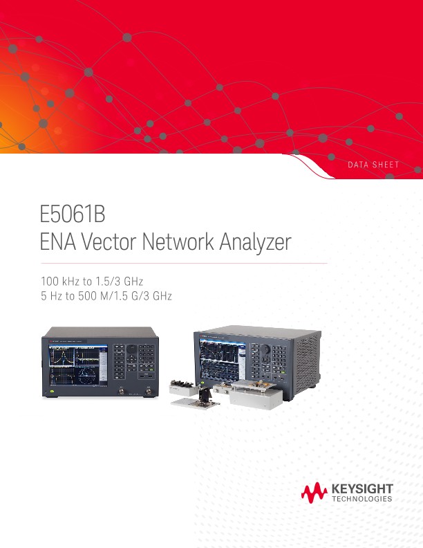 E5061B ENA Vector Network Analyzer PDF Asset Page | Keysight